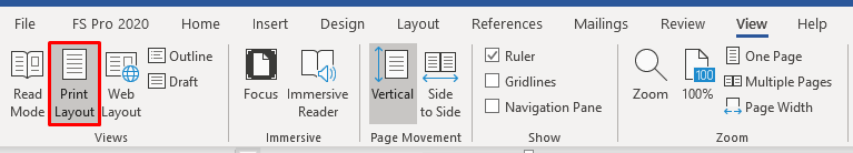 MS Word is opening on reading mode – Information Mapping Help Center